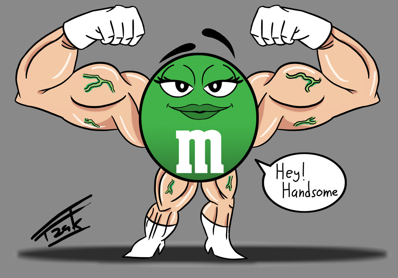 Green Mnm Muscle By Fzak On Deviantart