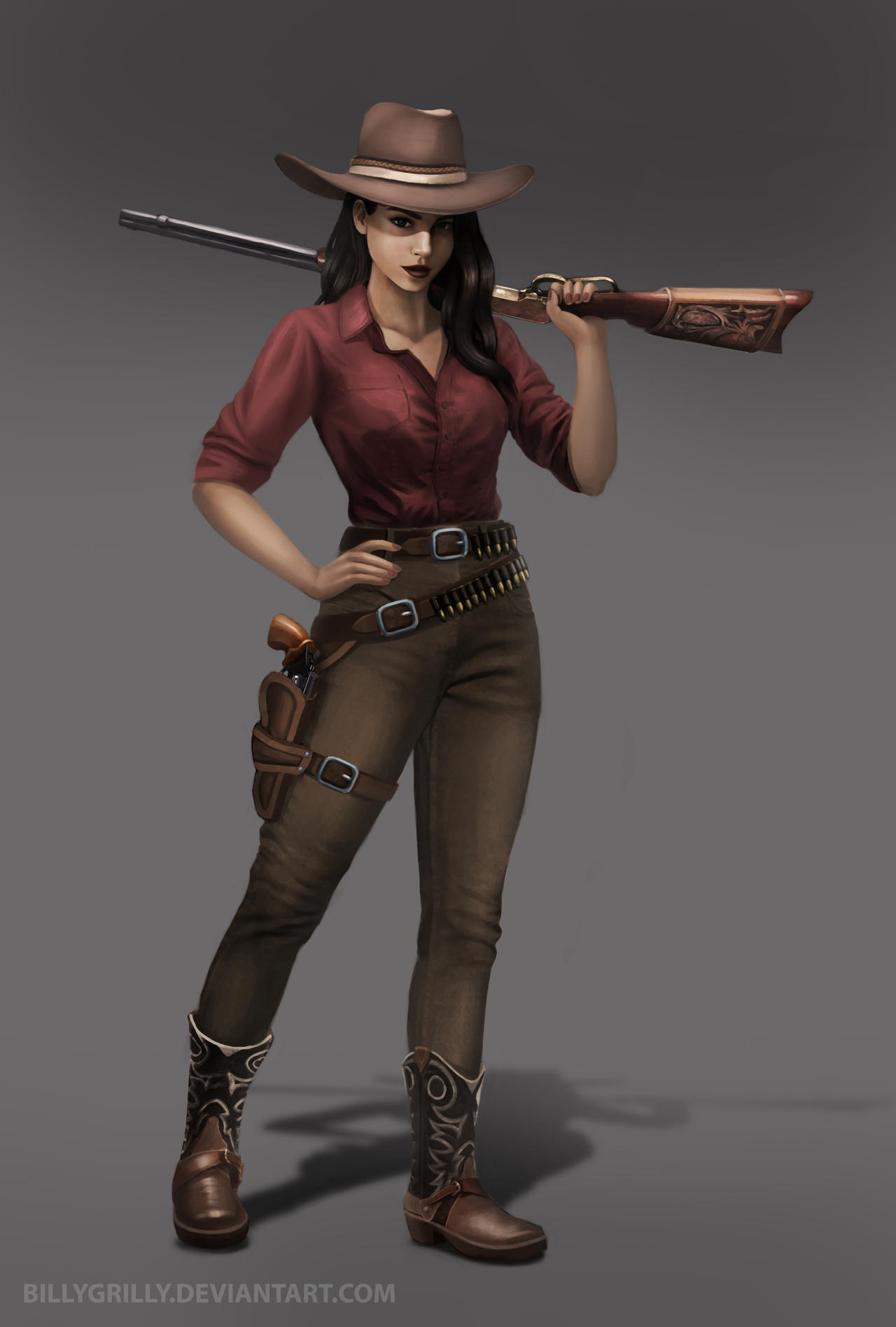 Old West Gunslinger By Billygrilly On Deviantart
