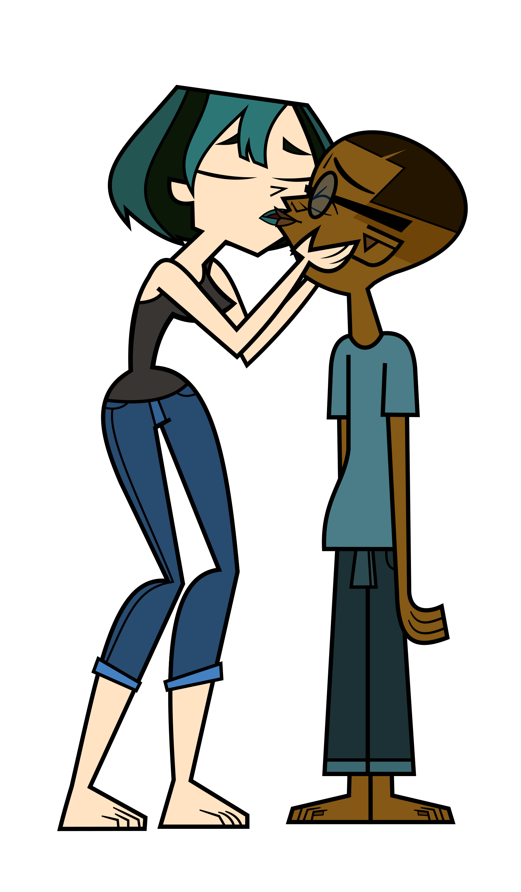 Total Drama Gwen Kissing Cameron By Artbyterrancejones On Deviantart