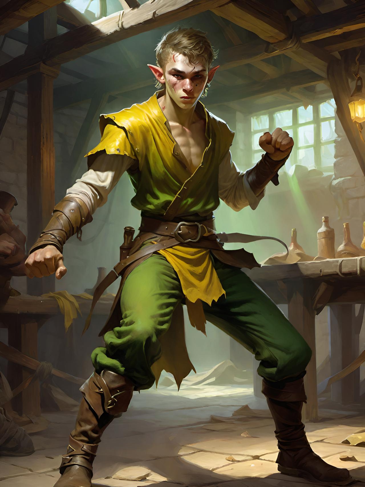Male Elf Monk By Sgtphysh On Deviantart