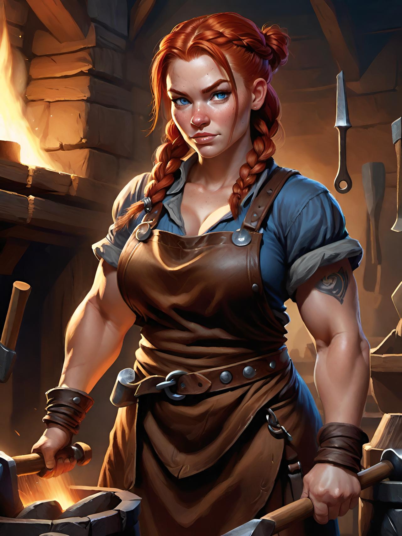 Its Getting Hot Down At The Dwarven Smithy By Sgtphysh On Deviantart