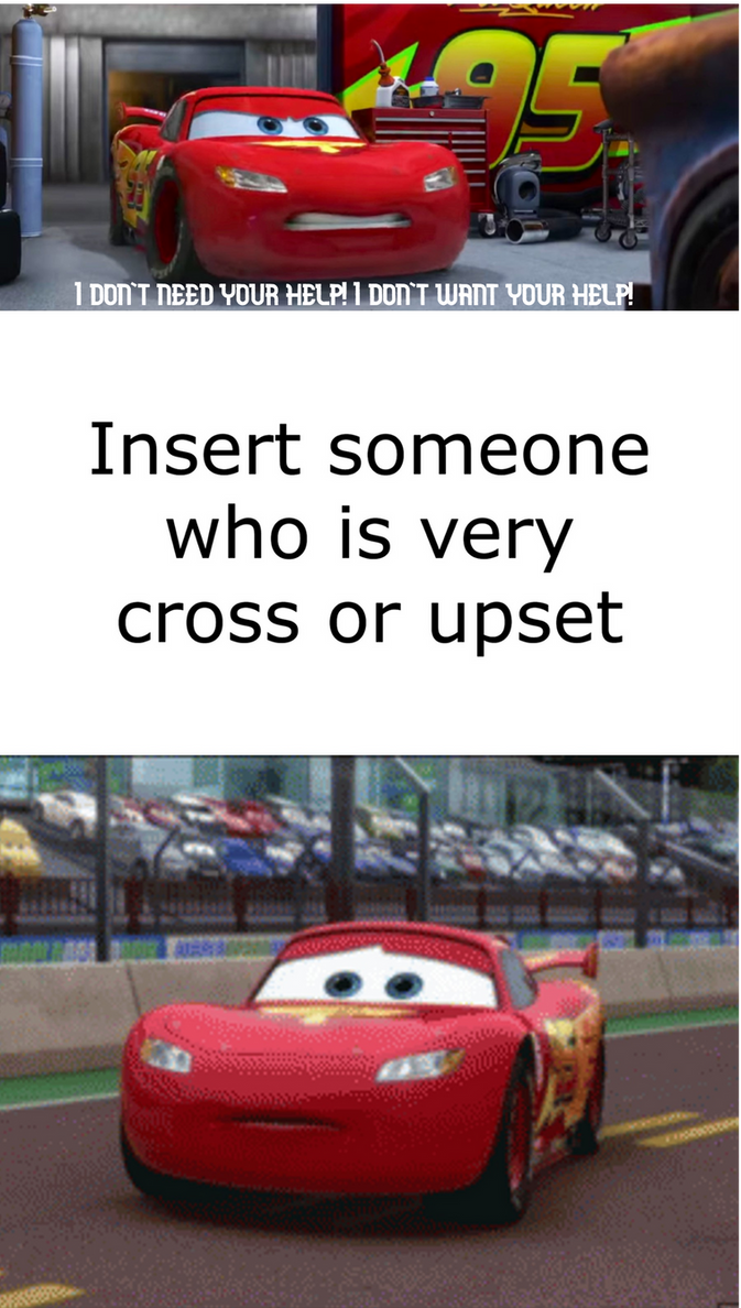 Blank Teaches Lightning Mcqueen A Lesson By Awesomegamedude10 On Deviantart