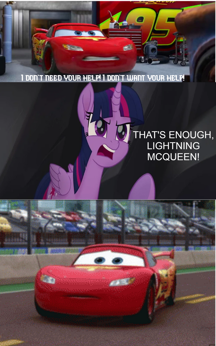 Twilight Teaches Lighting Mcqueen A Lesson By Awesomegamedude10 On
