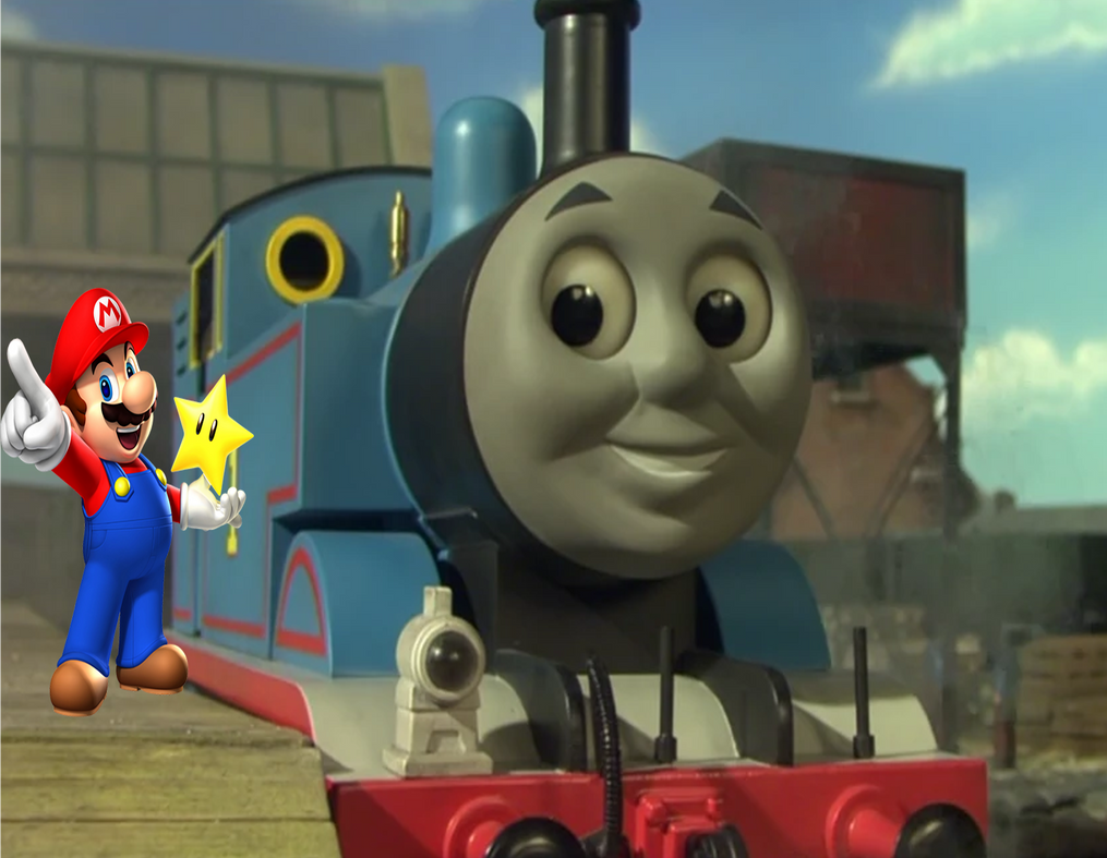 Thomas And Mario Hanging Out By Awesomegamedude10 On Deviantart