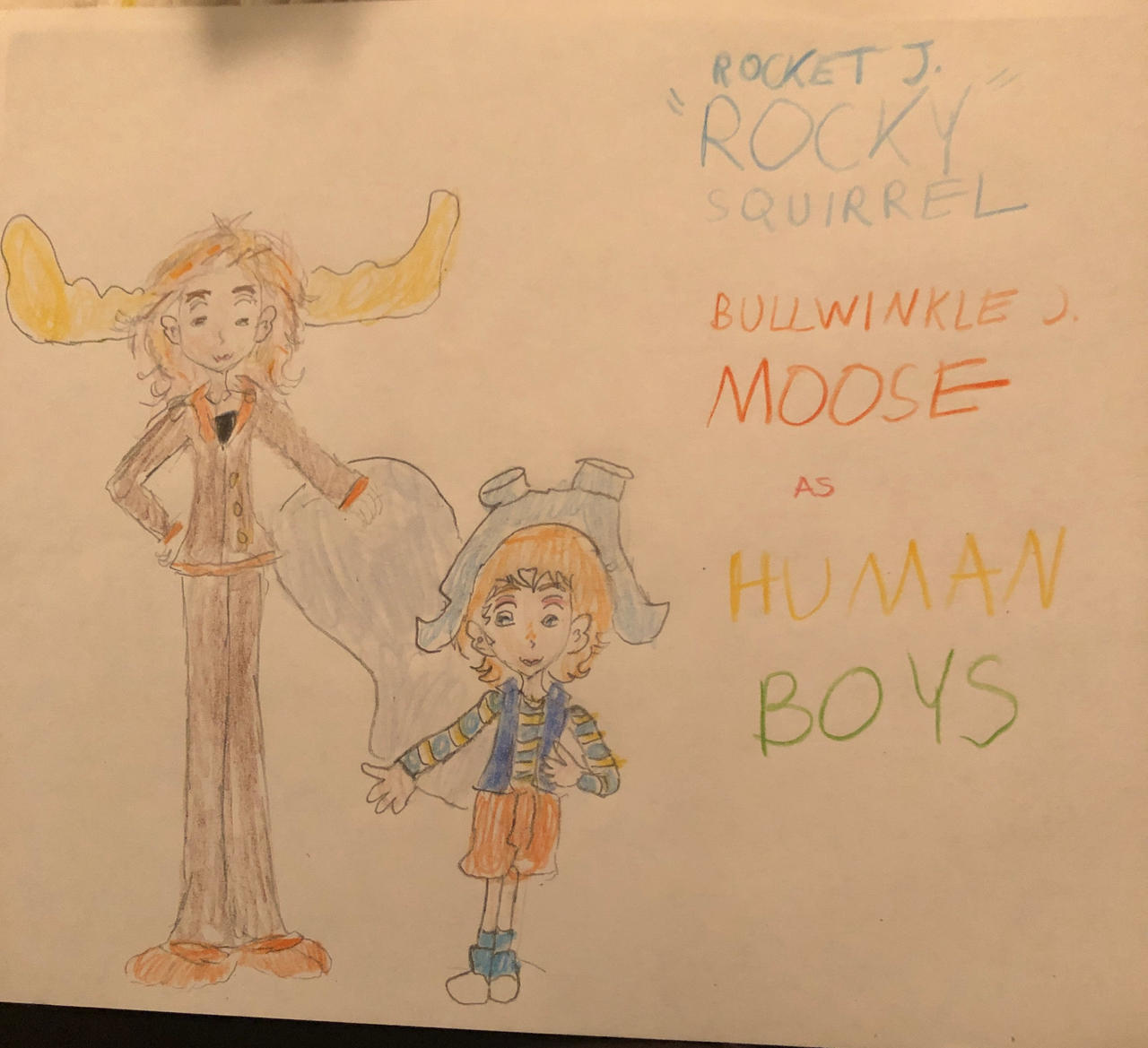 Humanized Rocky And Bullwinkle By Amphitrite7 On Deviantart