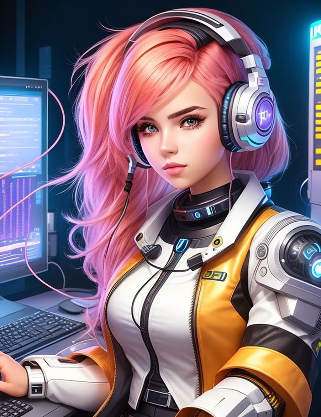 Futuristic Gaming Girl 02 By Ishi99 On Deviantart