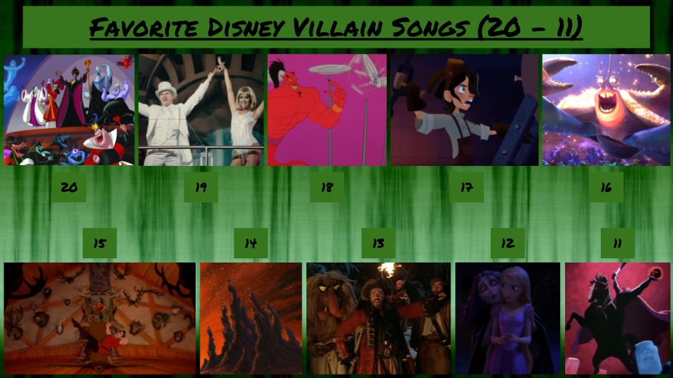 (UPDATED) PART I: Top 20 Disney Villain Songs by JJHatter on DeviantArt (UPDATED) PART I: Top 20 Disney Villain Songs by JJHatter on DeviantArt