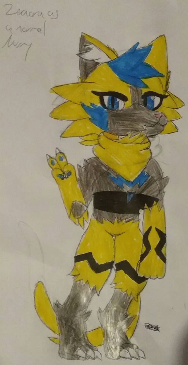 Zeraora As A Normal Furry By Kitsunagacha On Deviantart