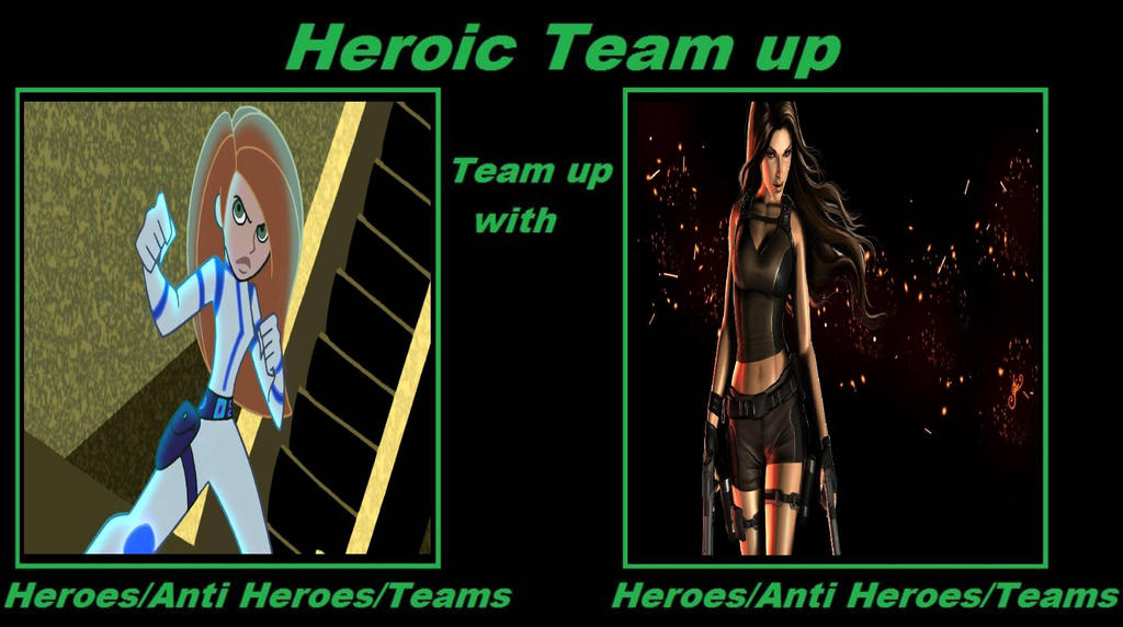 Kim Possible and Lara Croft team up by Ventus26780 on DeviantArt Kim Possible and Lara Croft team up by Ventus26780 on DeviantArt
