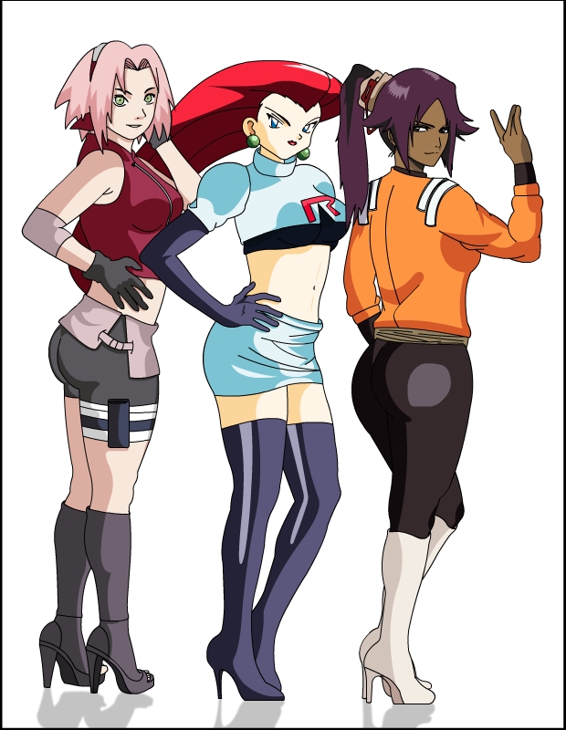 Sakurajessie E Yoruichi By Lrslink On Deviantart