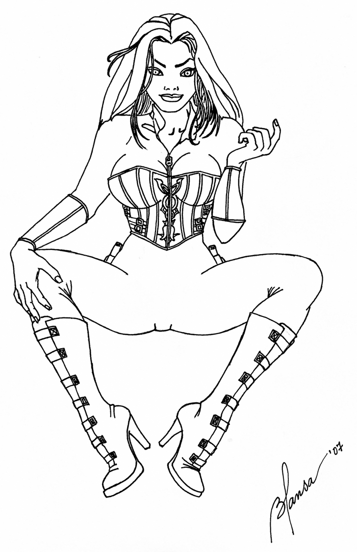 Selene Underworld Sketch By Comichouse On Deviantart