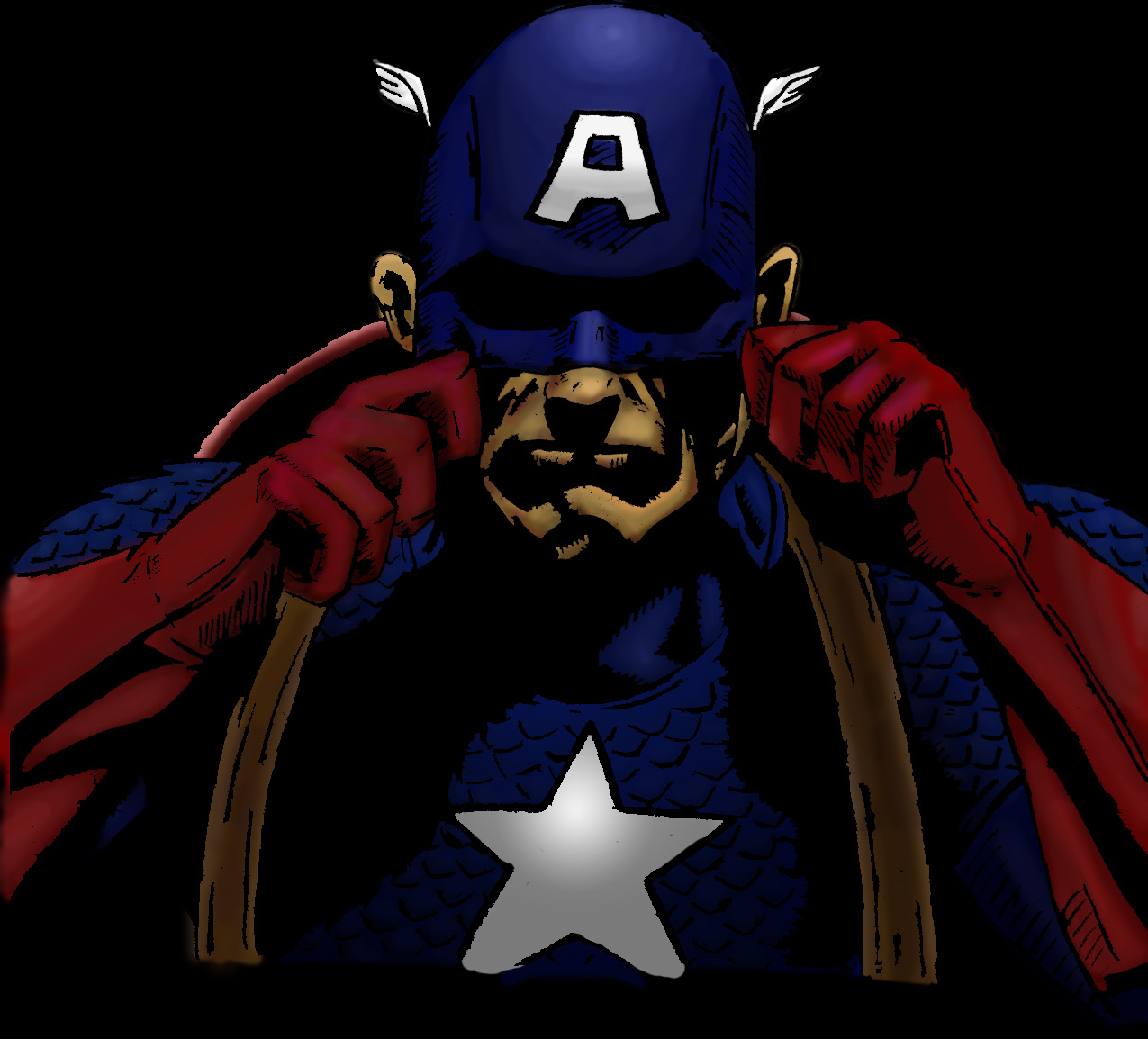 Captain America Colors by ComicHouse on DeviantArt