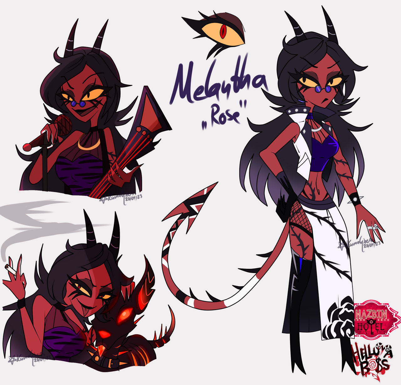 Hazbinhotelhelluva Boss Oc Melantha By Karmaempress666 On Deviantart