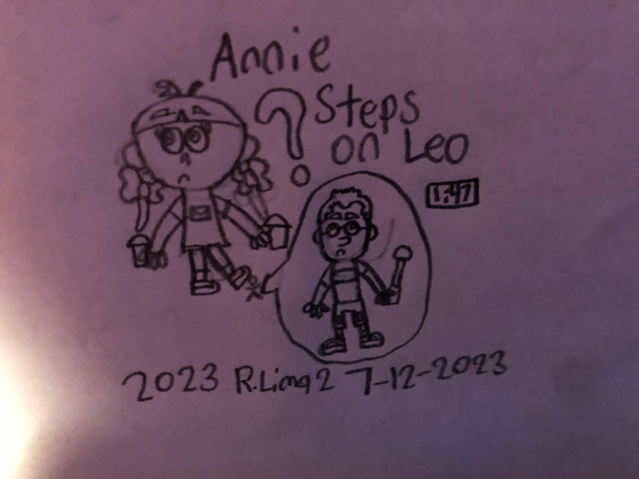Annie Accidentally Stepping On Leo by robotlimayt on DeviantArt Annie Accidentally Stepping On Leo by robotlimayt on DeviantArt
