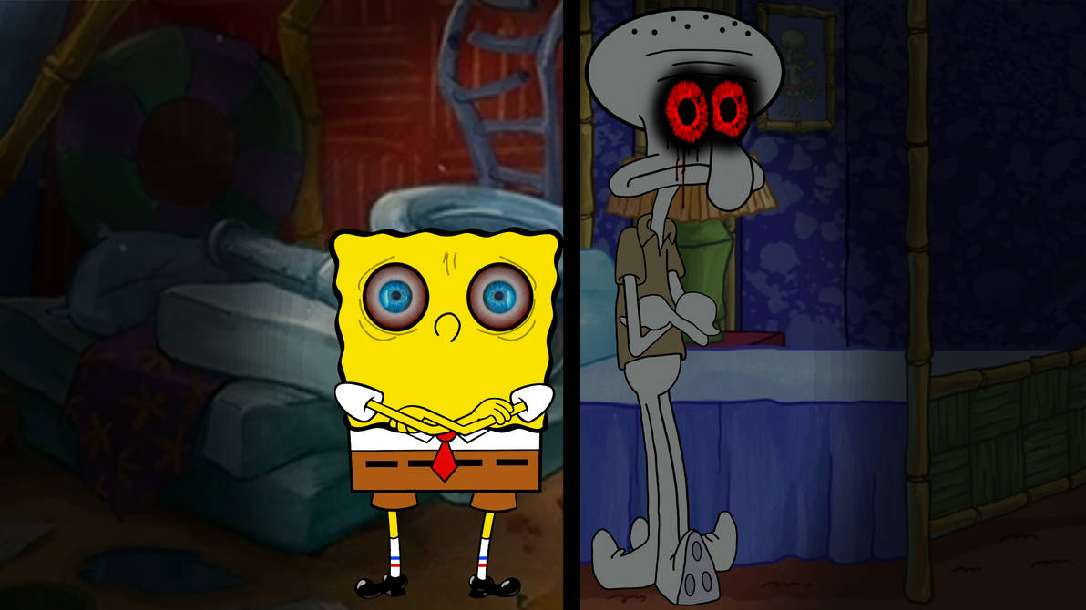 Red Mist Squidward And Bootleg Spongebob By Fnaflvr 1987 On Deviantart