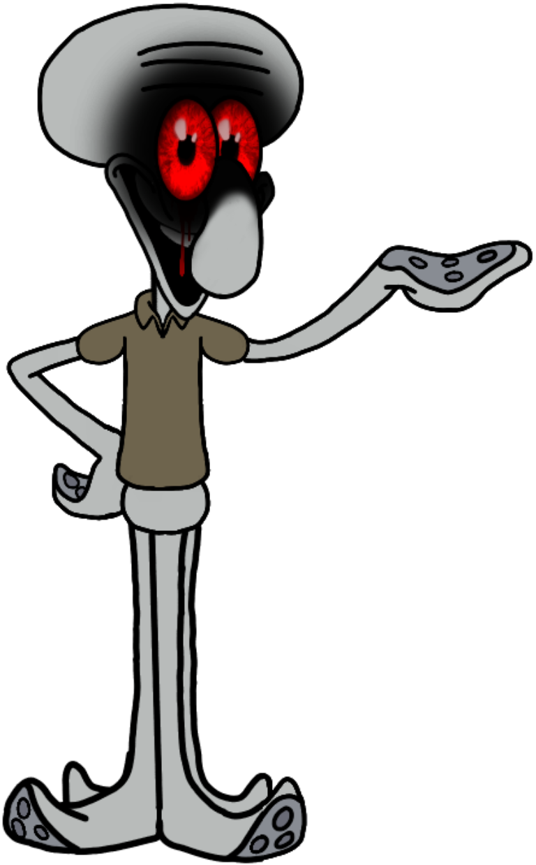 Red Mist Squidward By Fnaflvr 1987 On Deviantart