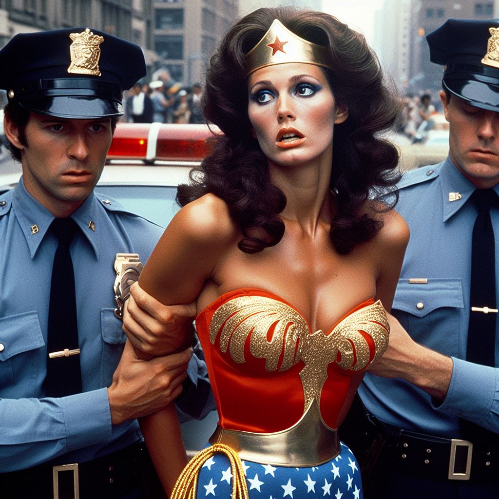Wonder Woman Arrested! by badguy1313 on DeviantArt Wonder Woman Arrested! by badguy1313 on DeviantArt