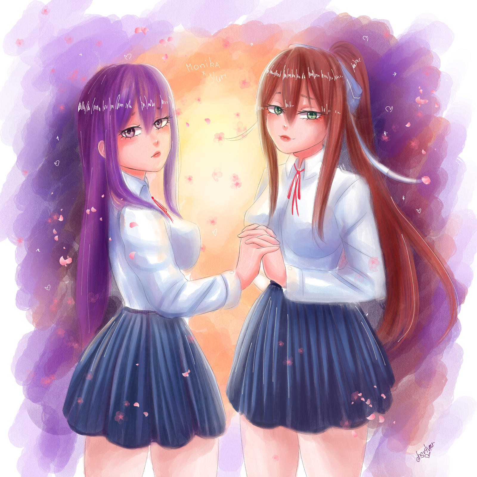 Monika X Yuri By Justciel On Deviantart