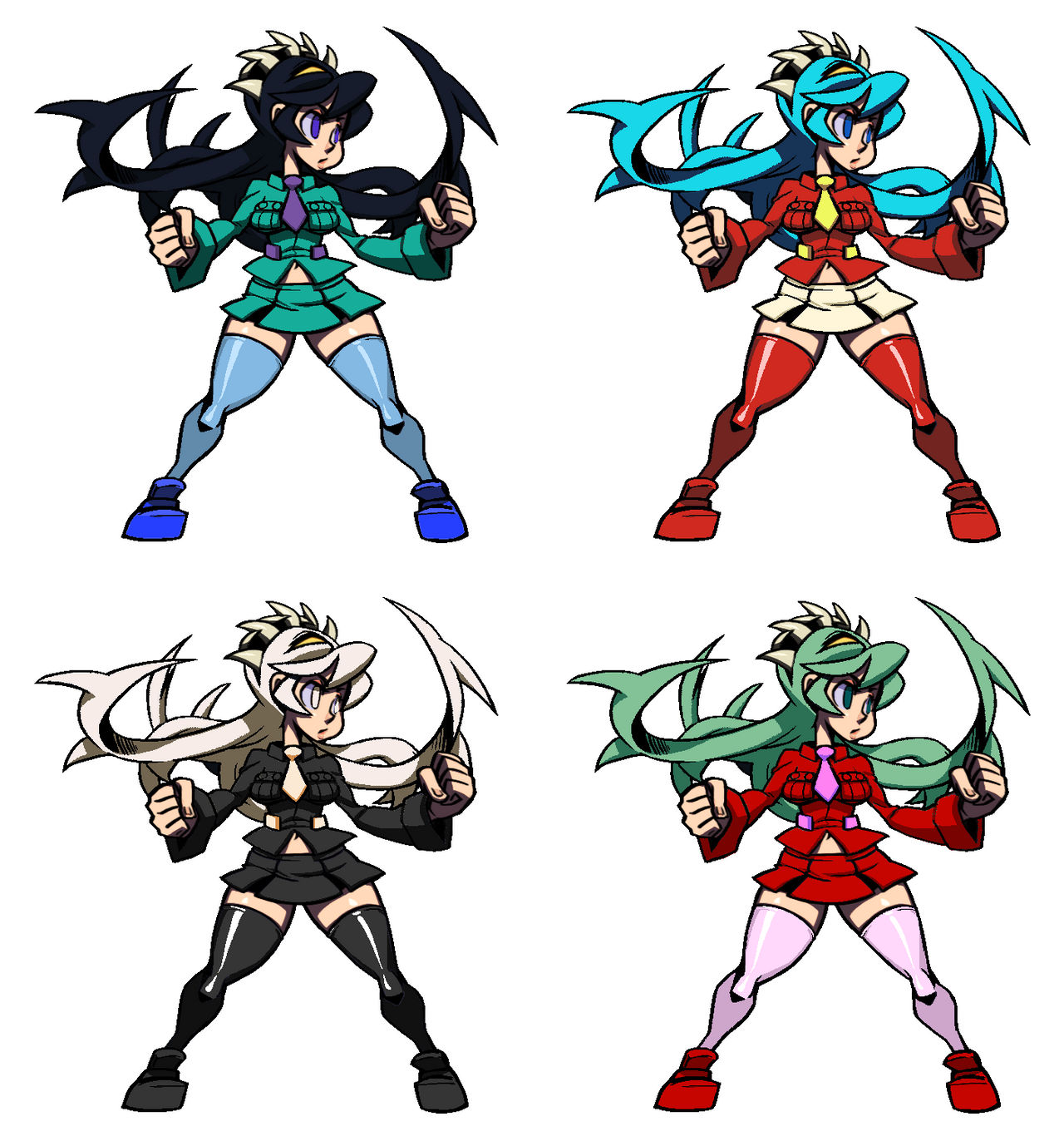 Filia (Skullgirls) custom palette swaps by DJProfessorM on DeviantArt Filia (Skullgirls) custom palette swaps by DJProfessorM on DeviantArt