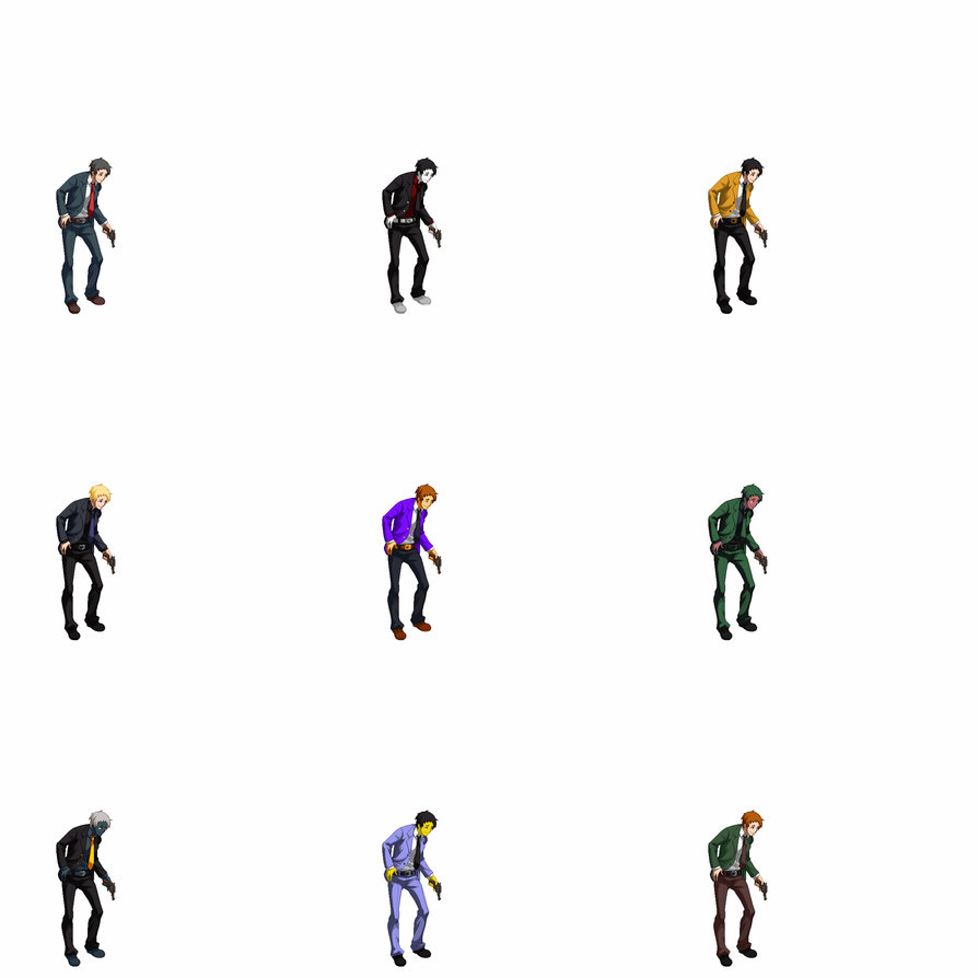 custom palette swaps for Tohru Adachi by DJProfessorM on DeviantArt custom palette swaps for Tohru Adachi by DJProfessorM on DeviantArt