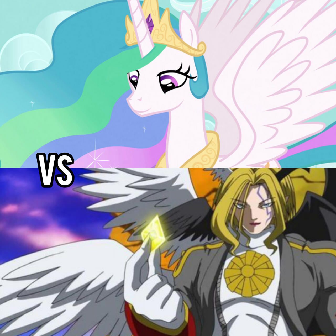 Princess Celestia Vs Lucemon By 8410 On Deviantart