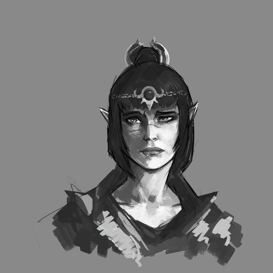 Shadowheart Sketch By Nfouque On Deviantart