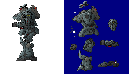 Giant robot sprite by PrinzEugn on DeviantArt