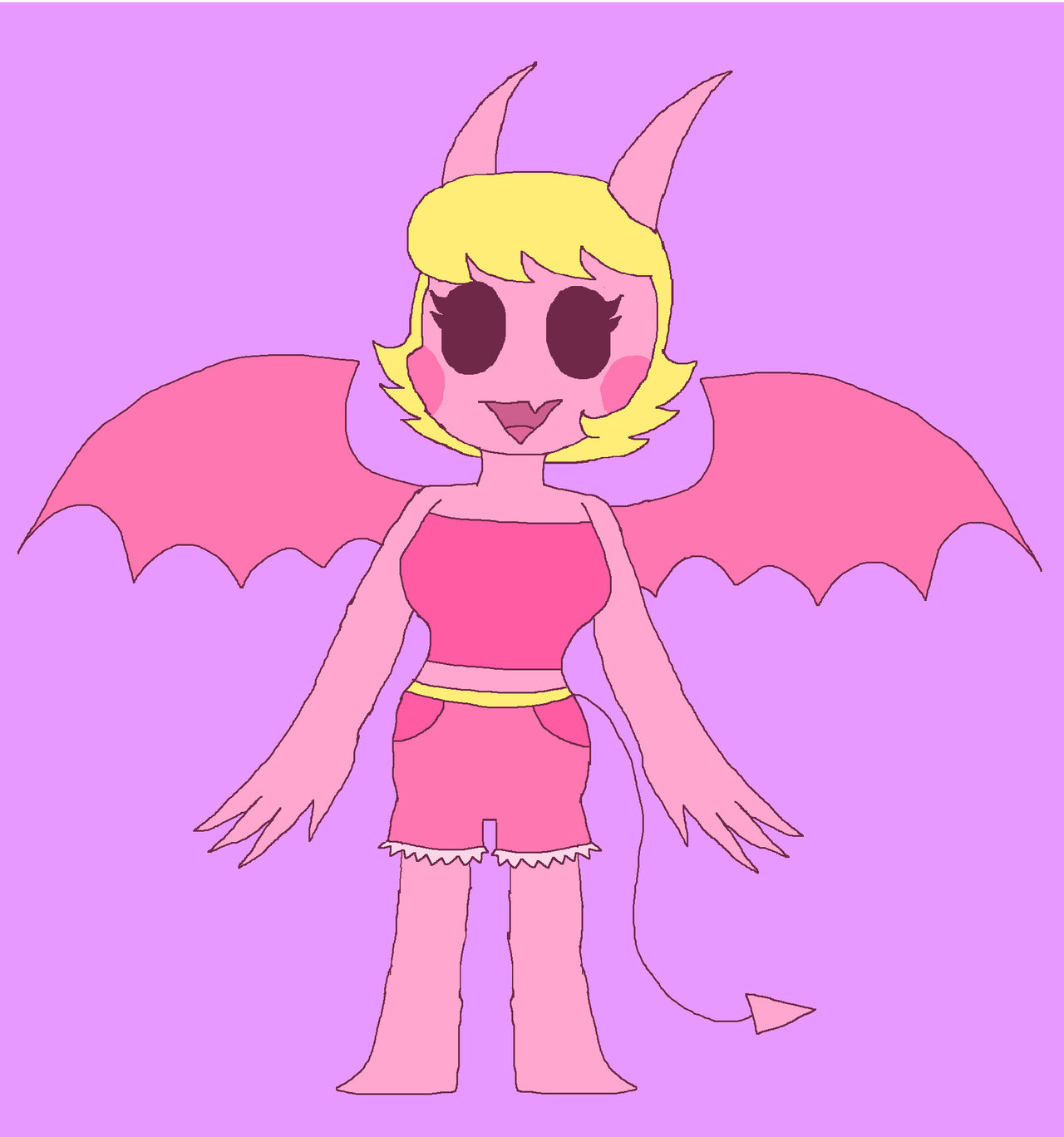 Cute Demon Girl By Dreamybones On Deviantart