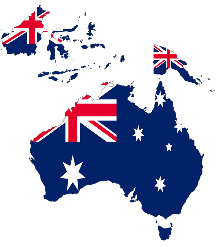 Australia Flag Map 1945 By Sovocolo On DeviantArt australia-flag-map-1945-by-sovocolo-on-deviantart