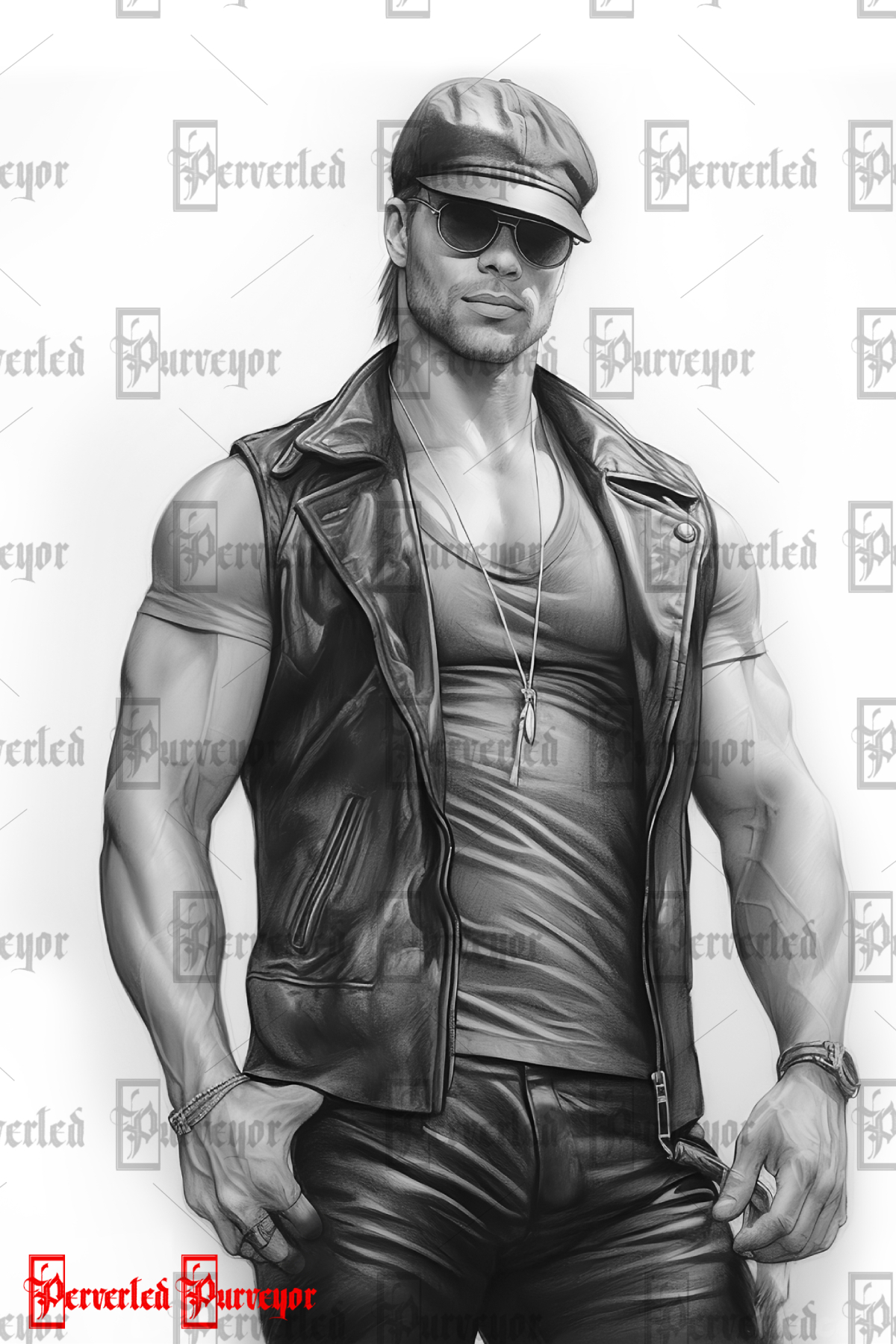 Leather Daddy Brunette By Pervertedpurveyor On Deviantart