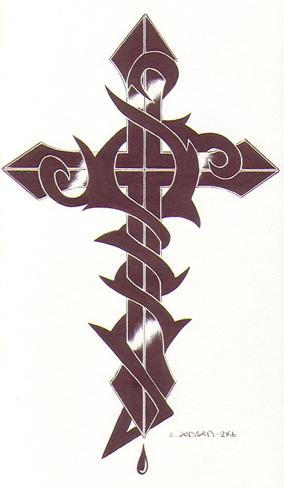 Ink Art - Cross by ehpikk on DeviantArt