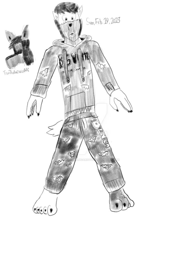 My Werewolf Tf By Tamthelucario448 On Deviantart