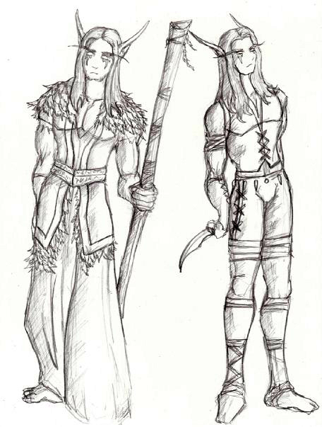 Andy And Tyler Night Elves By Forceflw23 On Deviantart