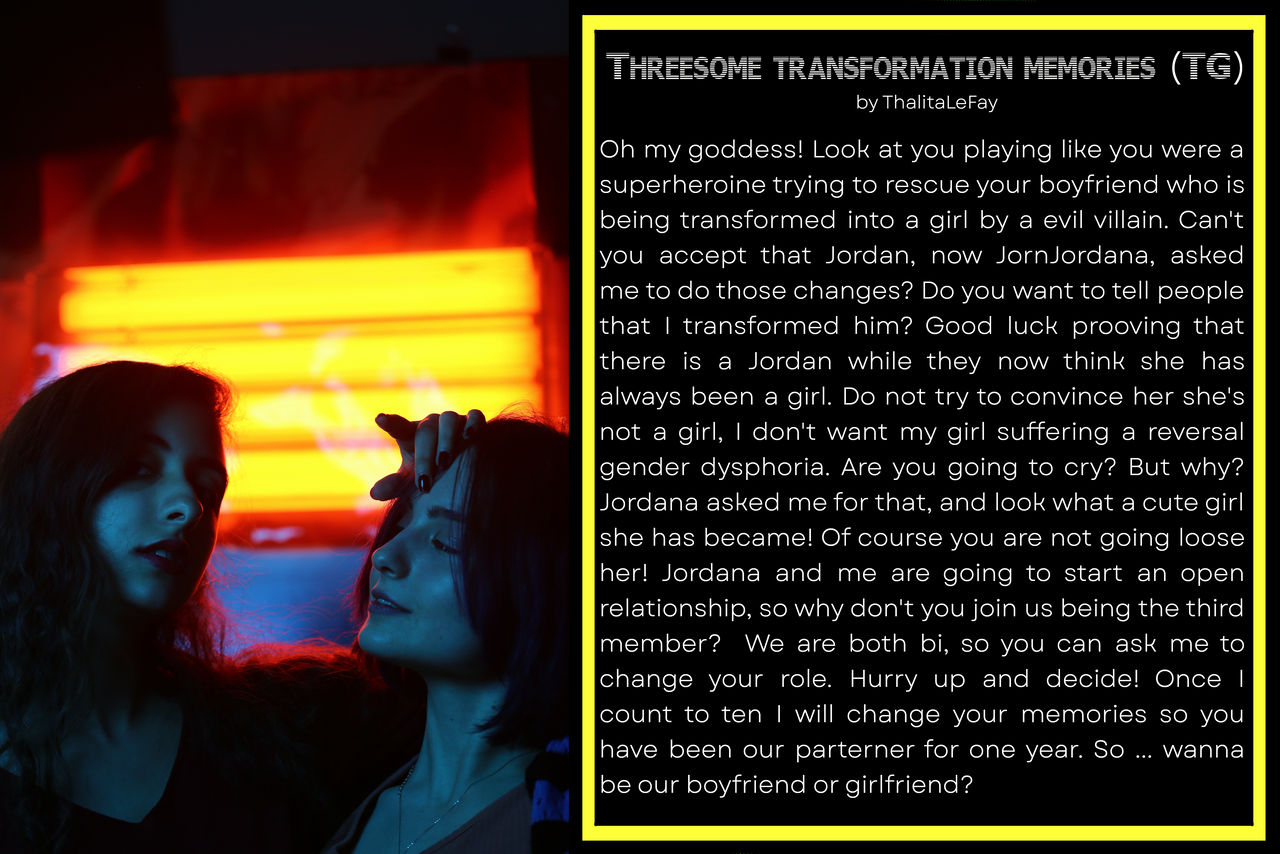 Threesome Transformation Memories Tg Caption By Thalitalefay On Deviantart