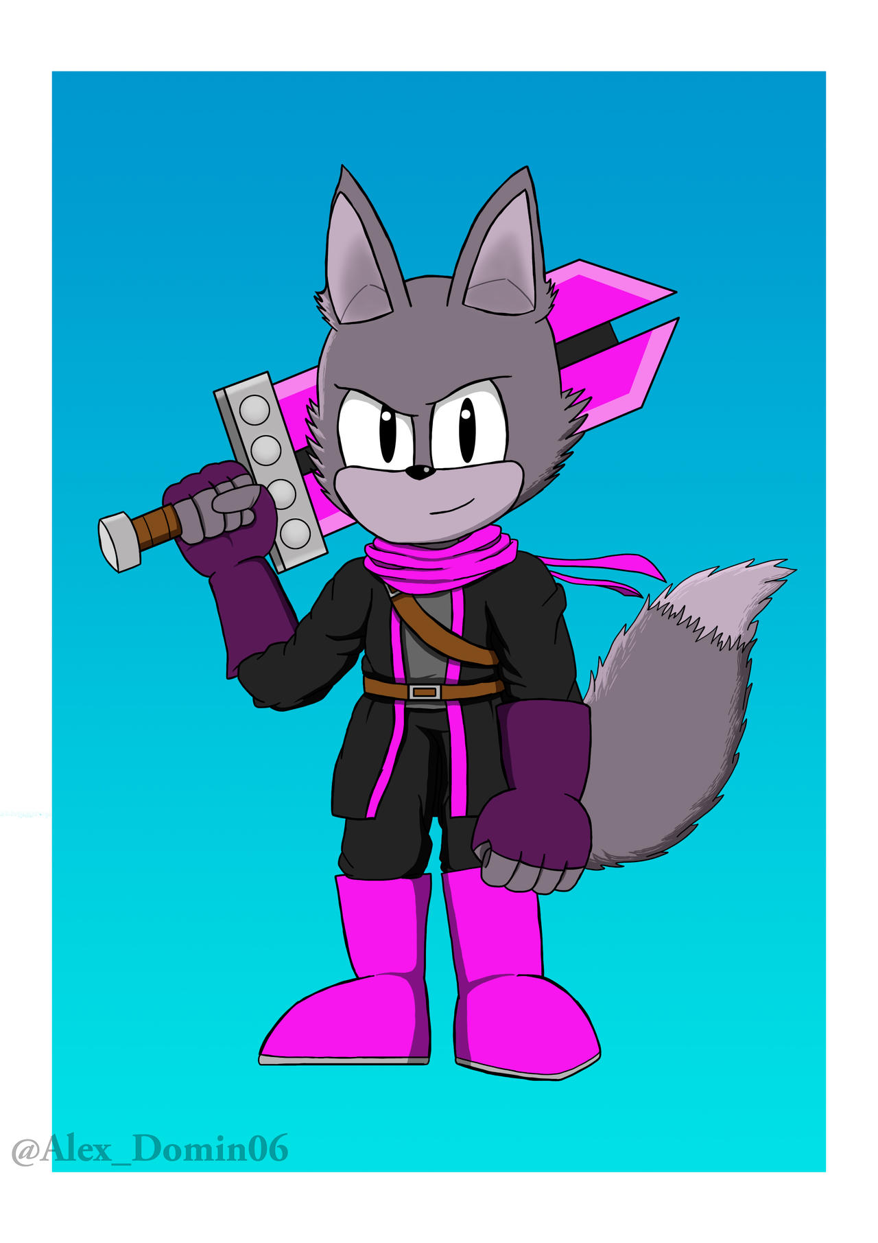 Allen The Wolf Sonic Oc By Alexdomin61 On Deviantart