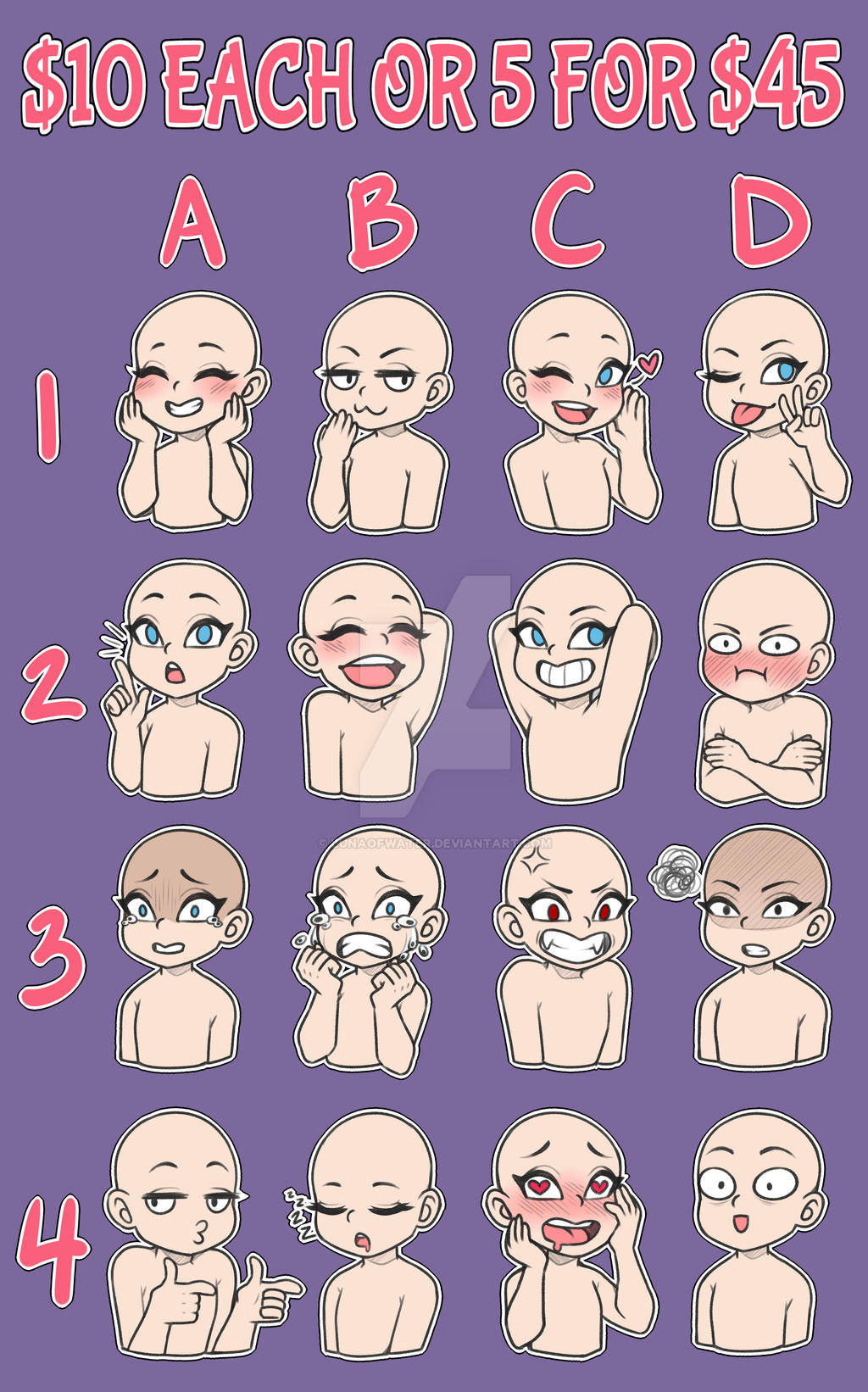 Emote Commissions! (OPEN) by LunaOfWater on DeviantArt Emote Commissions! (OPEN) by LunaOfWater on DeviantArt