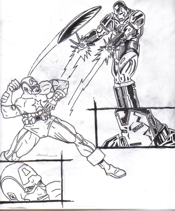 Vibranium vs. Iron by deadpool-14 on DeviantArt