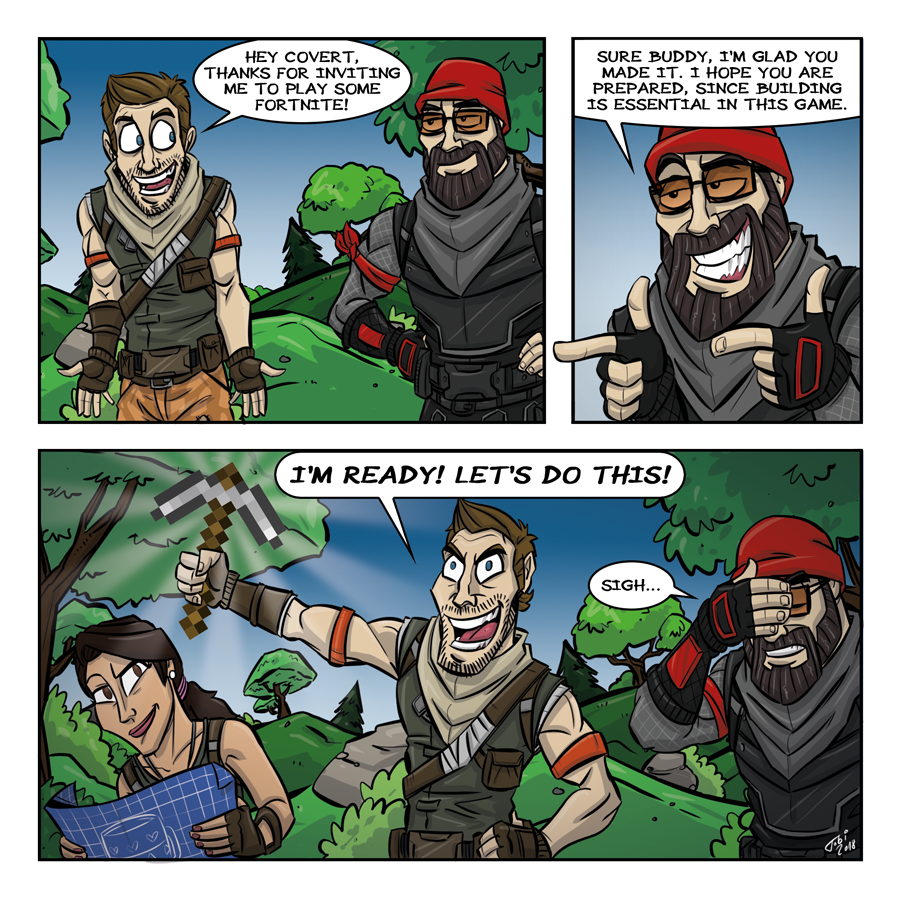 Webcomic Games Fortnite Building By Drawinkpaper On Deviantart