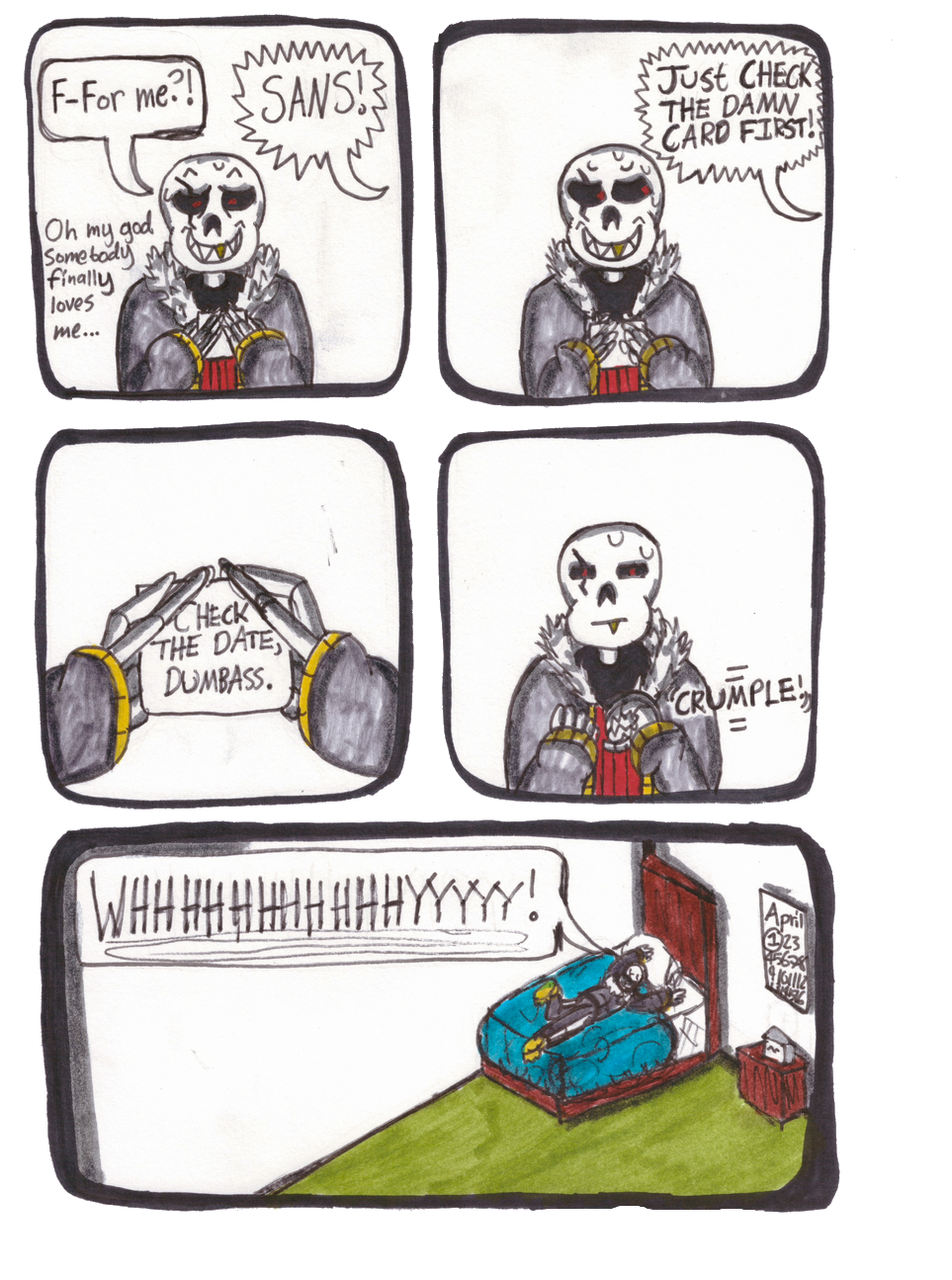 Underfell Comic What A Nice Holiday By Graniteisarock On Deviantart