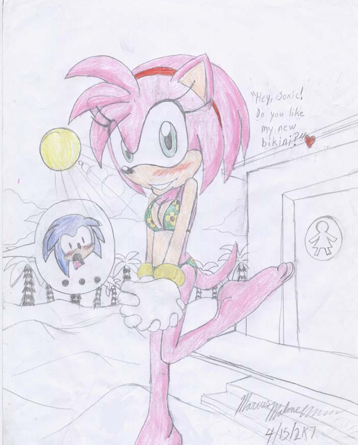 Amy Rose In Another Bikini By Semijuggalo On Deviantart