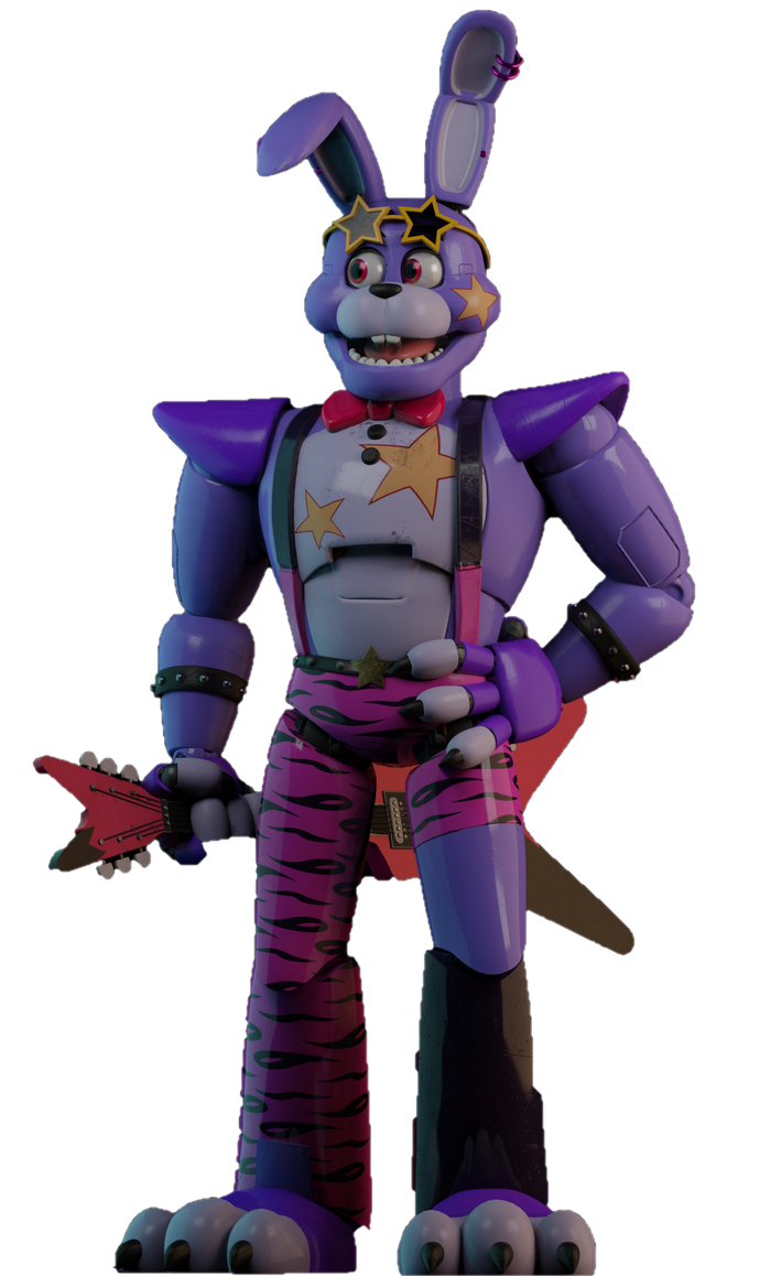 Fnaf Security Breach Glamrock Bonnie Full Body V3 By Mauricio2006 On