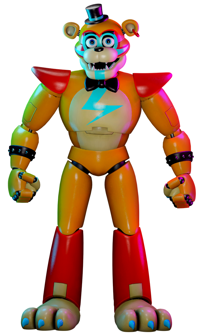 Fnaf Security Breach Glamrock Freddy Full Body New By Mauricio2006 On
