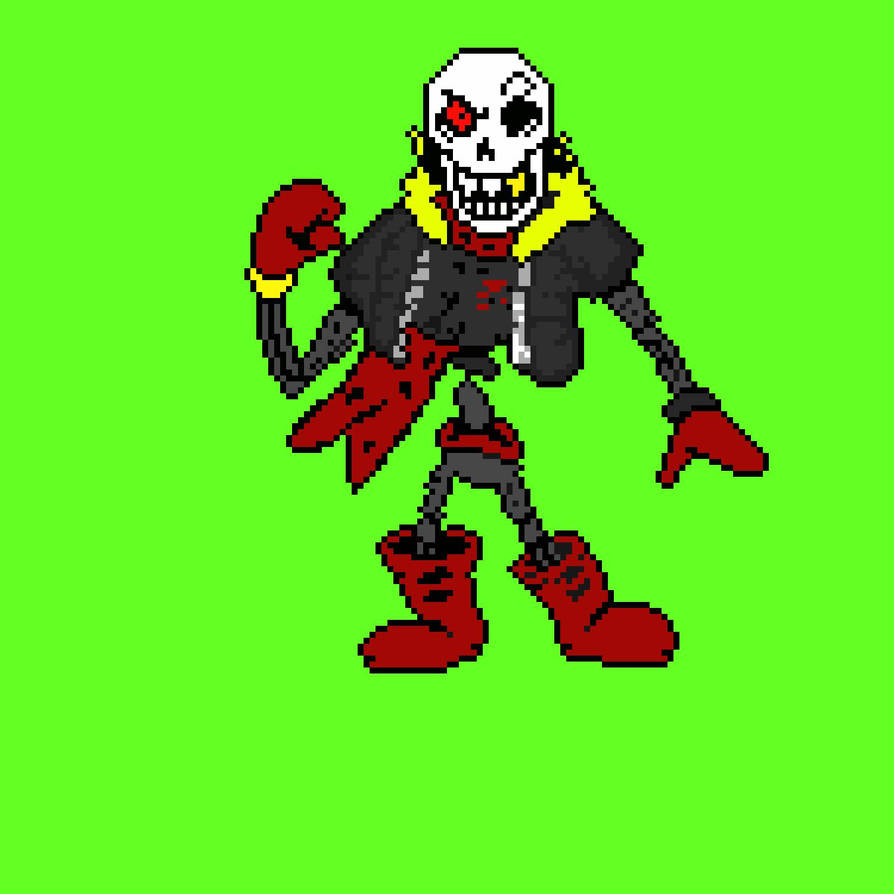 Underfell Papyrus Disbelief Phase 3 Sprite By Jeyo1talen On Deviantart