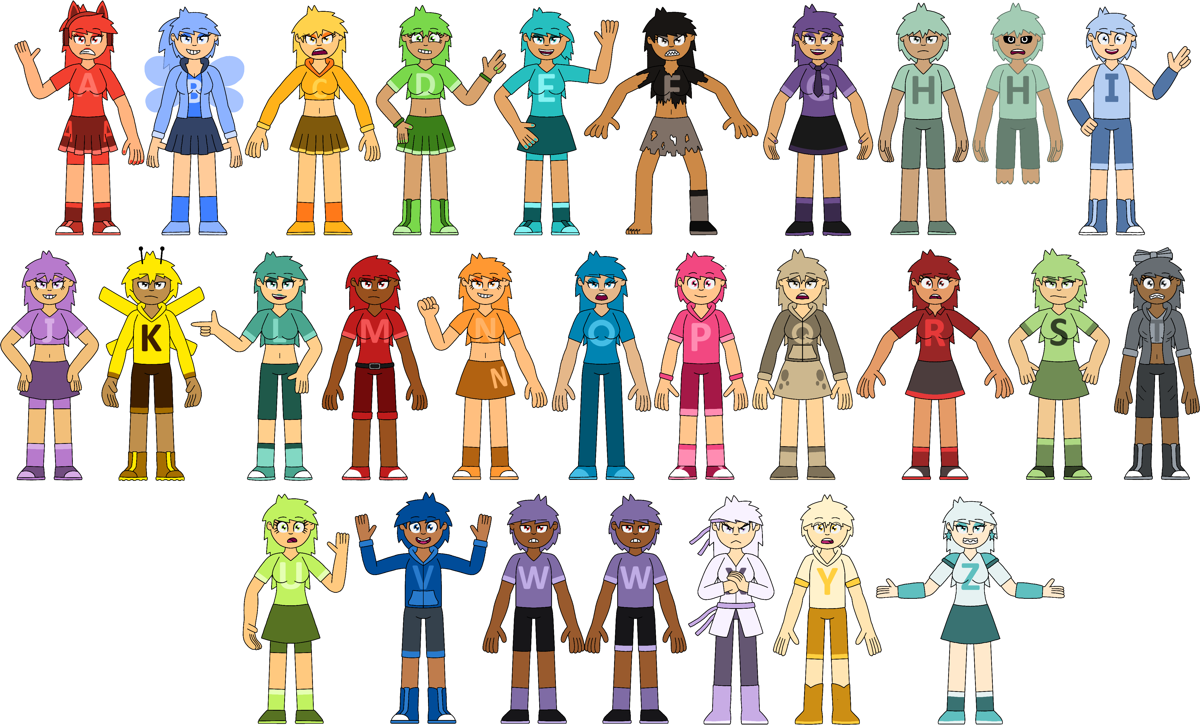 Genderbend Humanized Alphabet Lore By Terbonner On Deviantart