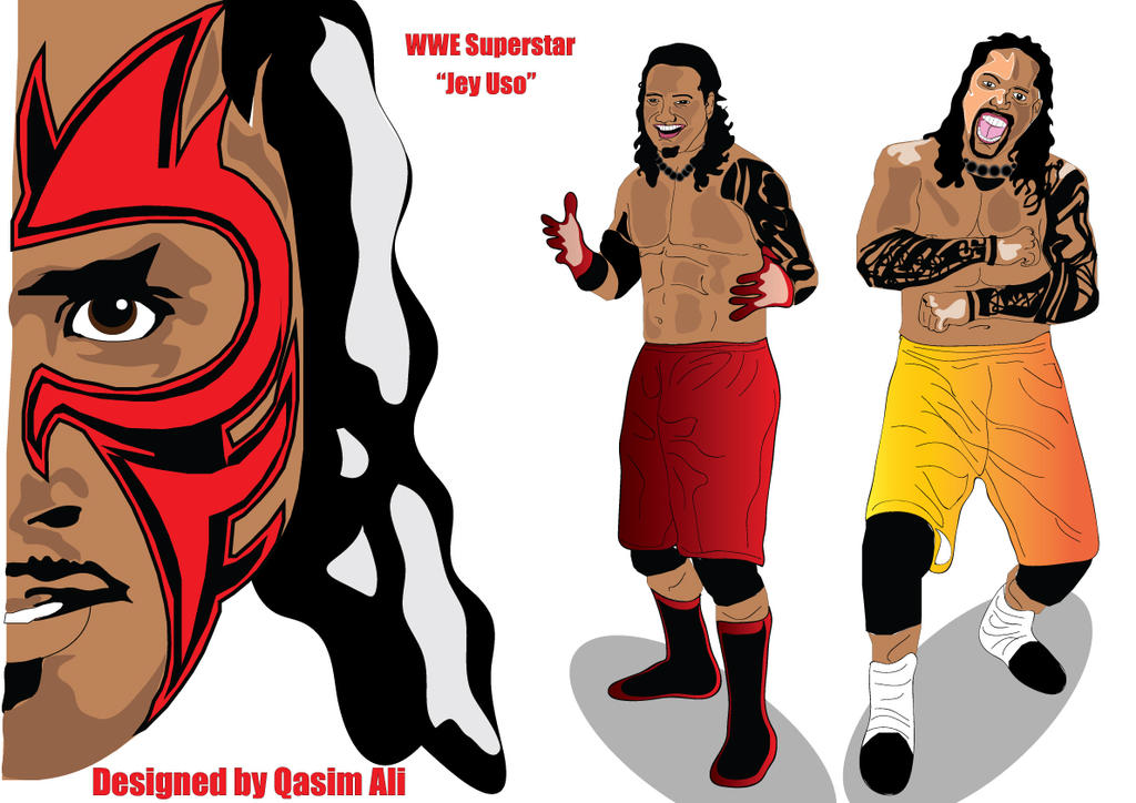Jey Uso Portrait 01 By Qasimali01 On Deviantart