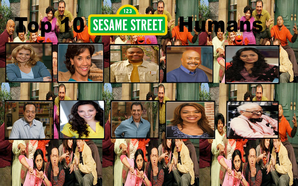 Top 10 Sesame Street Humans by Thomperfan on DeviantArt Top 10 Sesame Street Humans by Thomperfan on DeviantArt