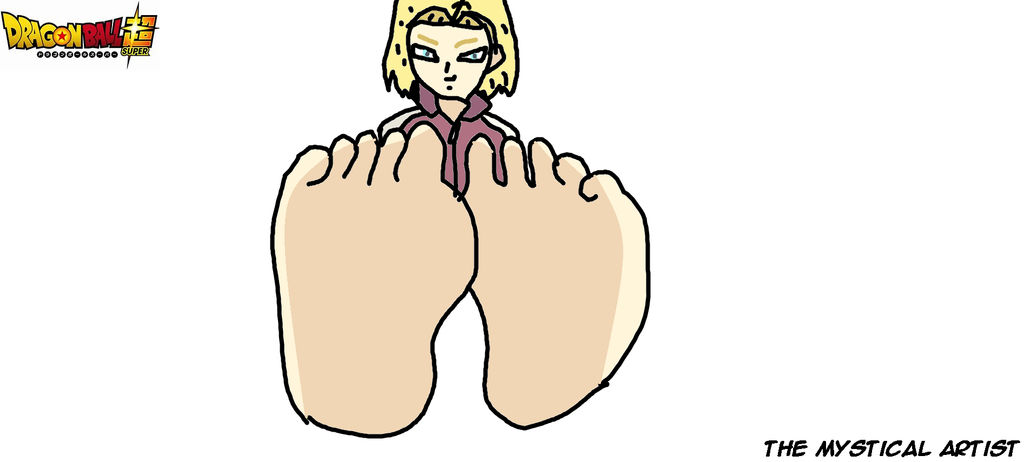Android 18 Sexy Barefeet By Themysticalartist On Deviantart