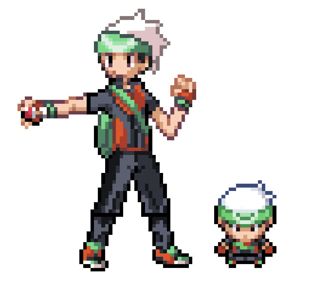 Brendan Emerald Ds Style Sprite By Jelectronicat On Deviantart