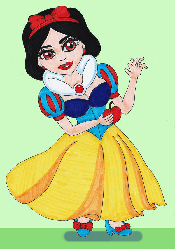 Snow White Cartoon Style By I77310 On Deviantart