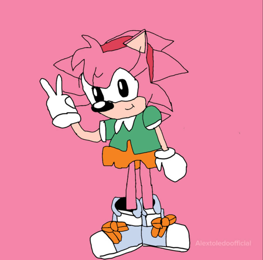 Classic Amy Rose By Alextoledooffcial On Deviantart